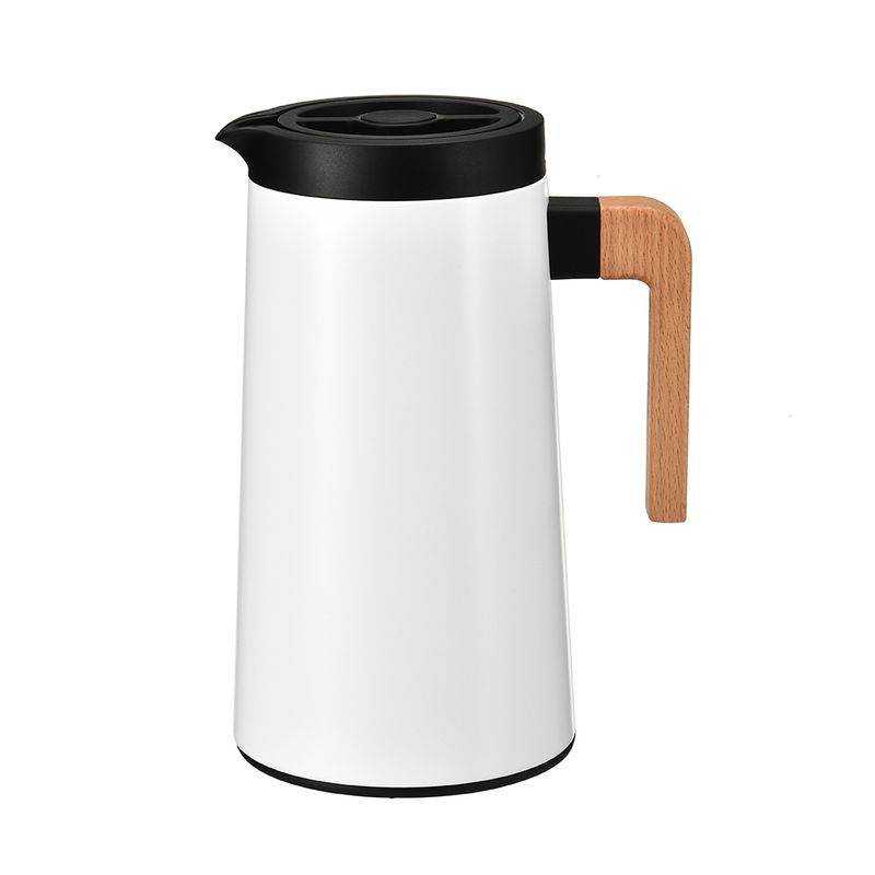Pichel para café con agarradero de madera - Siman El Salvador