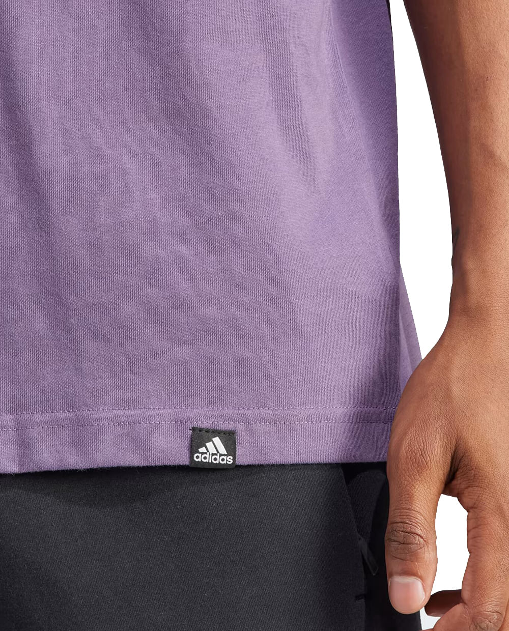 Camiseta deportiva morada estampada Adidas nave espacial para hombre ...