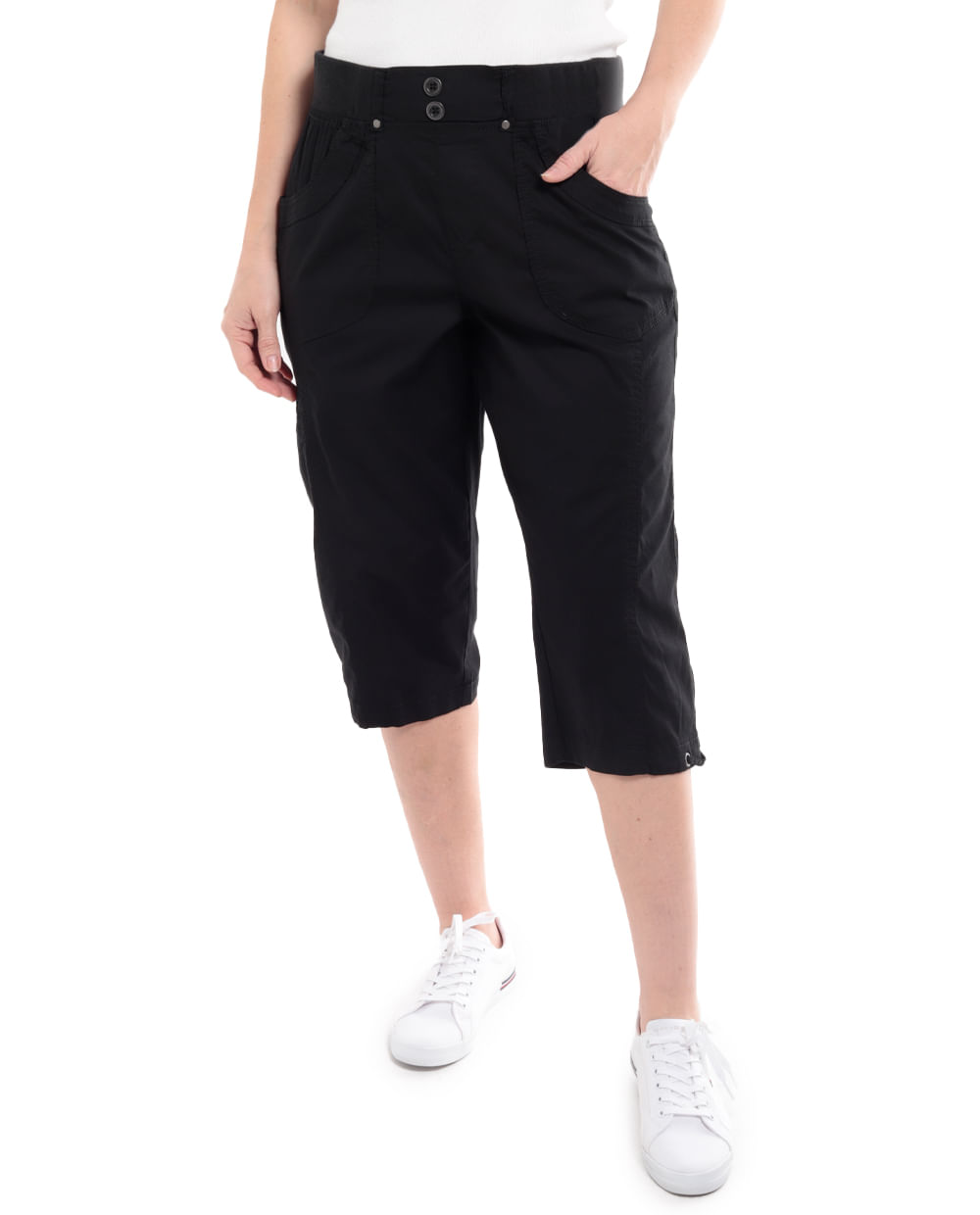 Pantalón Dash capri de cintura alta para mujer - Siman El Salvador