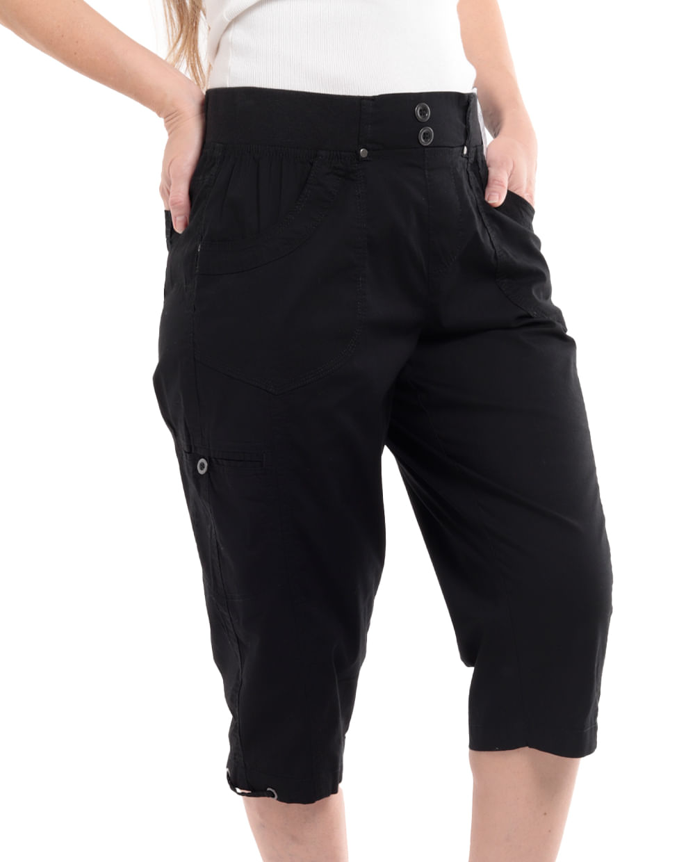 Pantalón Dash capri de cintura alta para mujer - Siman El Salvador
