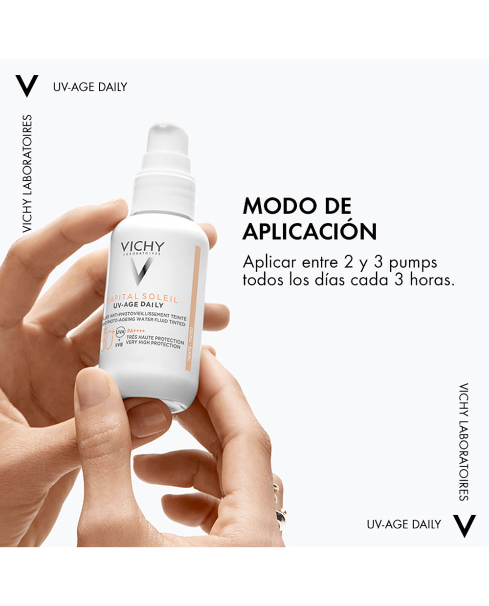 Vichy Capital Soleil Uv Age Protector solar Anti edad Con color SPF50 ...