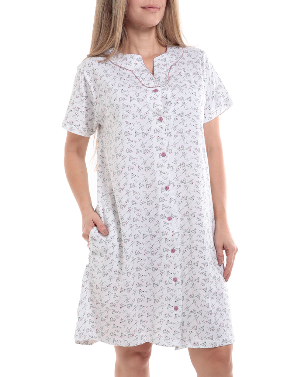 Bata estampada multicolor para dama