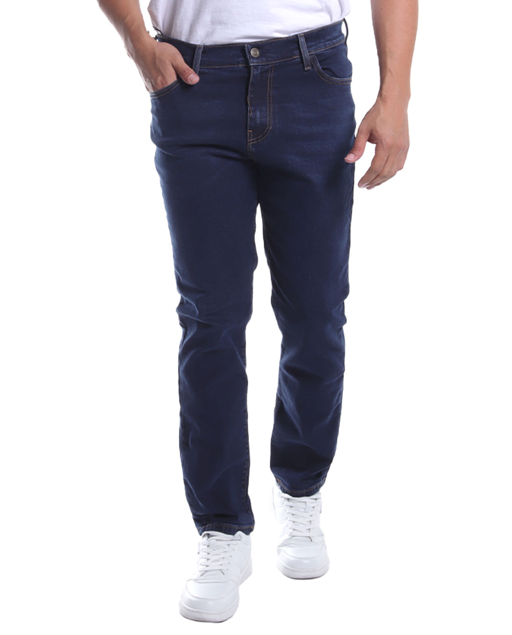 Pepe Revolution Jeans slim fit azul oscuro para hombre - Siman El Salvador