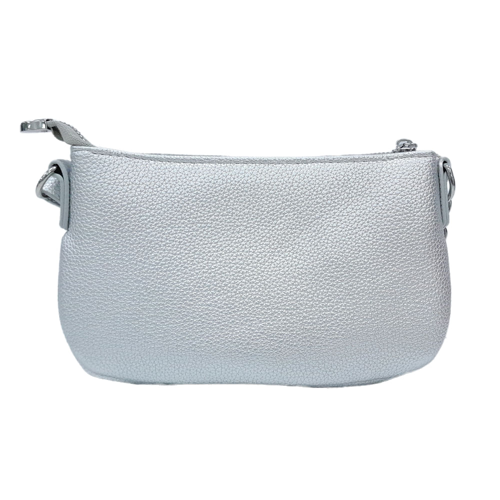Cartera plateada sólido para niña - Siman El Salvador