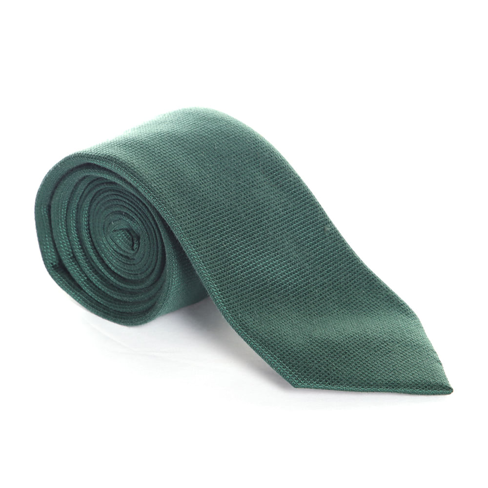 Corbata verde con textura para hombre
