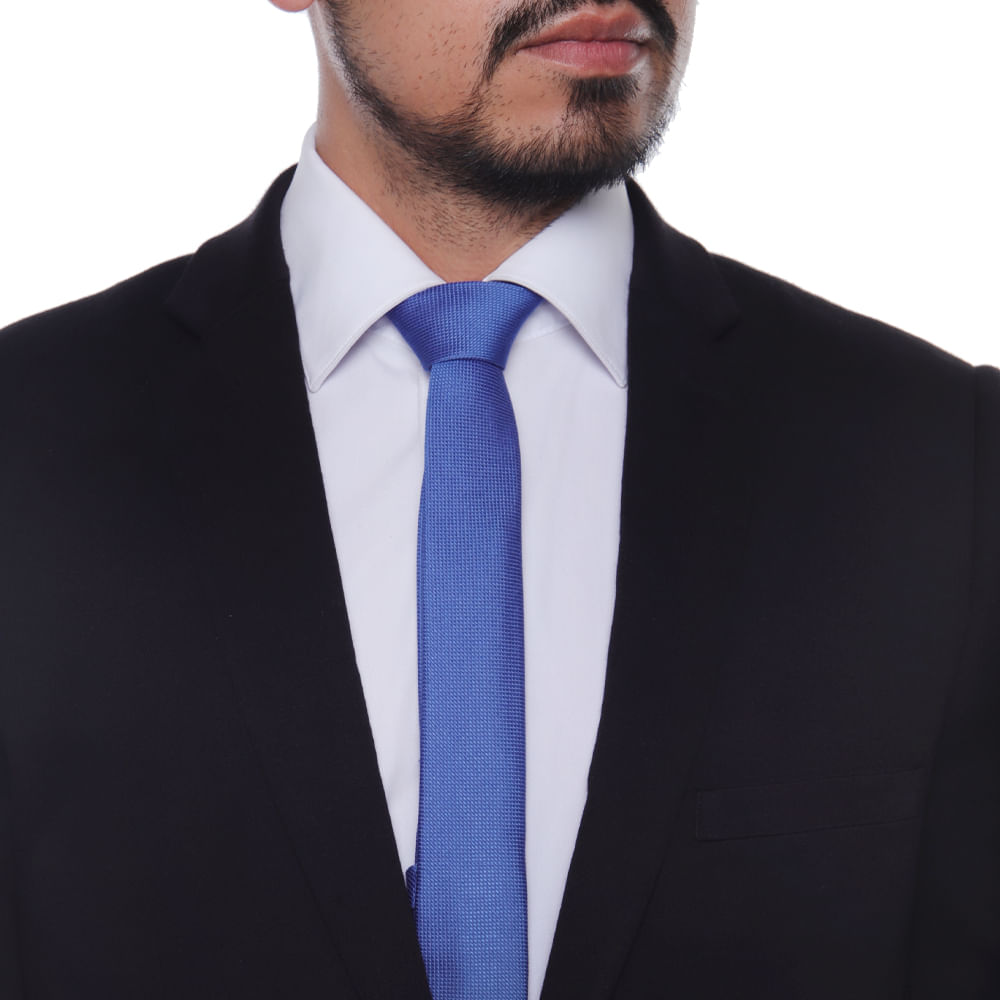 Corbata celeste con textura para hombre - Siman El Salvador