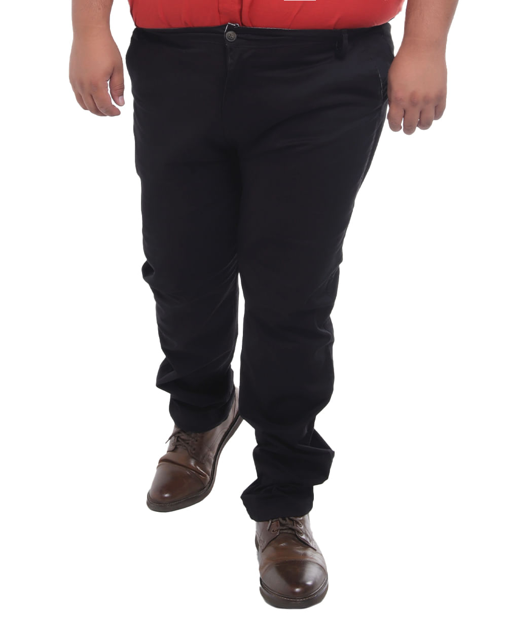 Pantalón chino negro sólido para hombre - Siman Guatemala