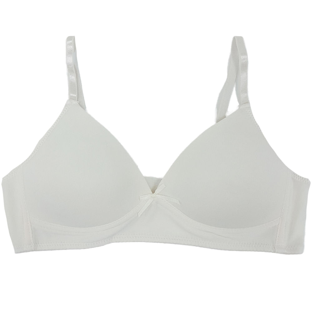 Set 2 Brasieres Bicolor Sólido Para Niña
