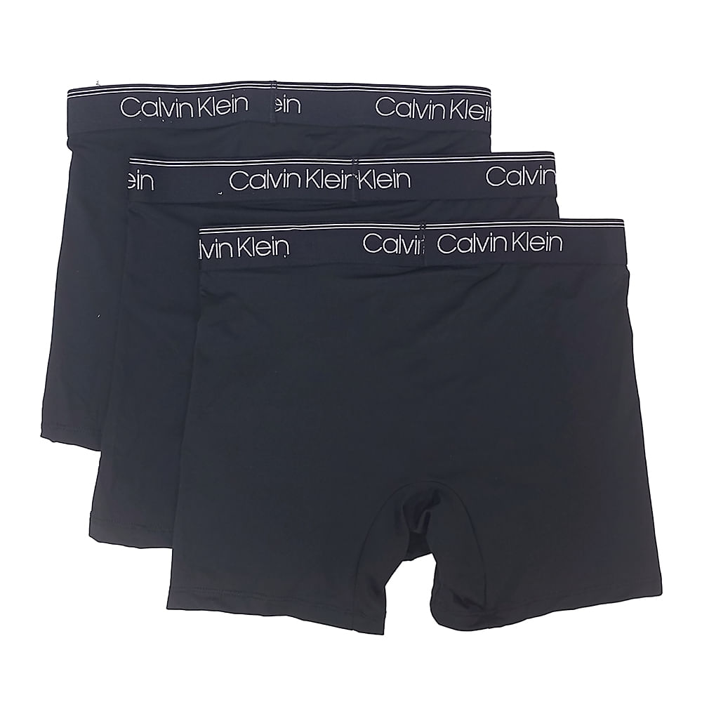 Pack de 3 boxers brief Calvin Klein negros para hombre - Siman Costa Rica