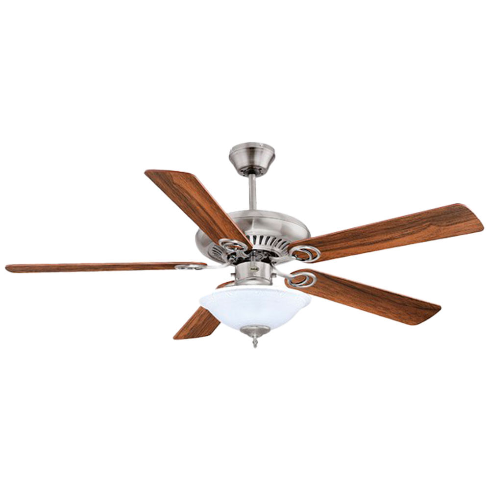 Abanico de techo isabella 52" 60w/3 velocidades 5 aspas reversibles marron