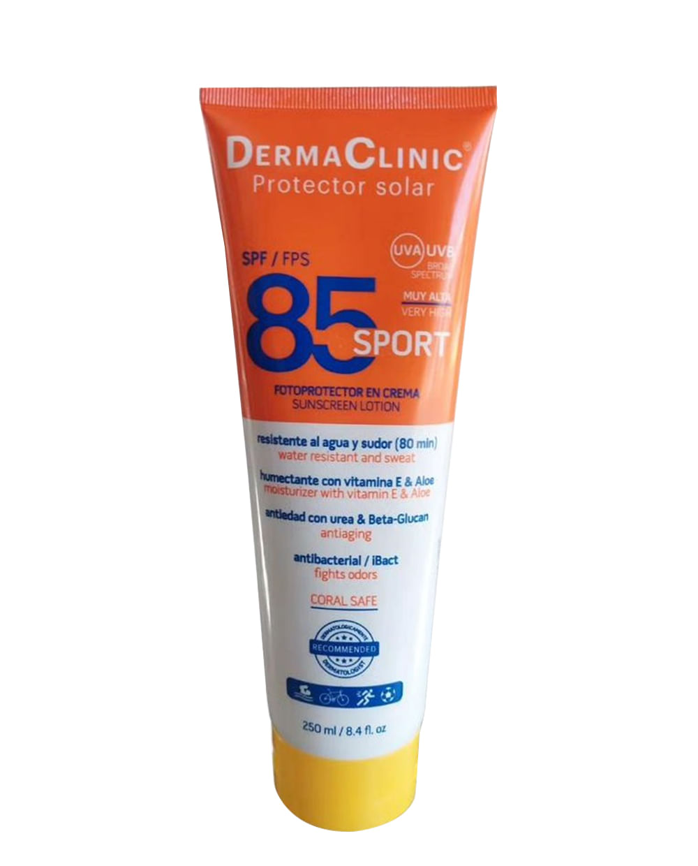 Dermaclinic Bloqueador Sport SPF 85 250ml - Siman Costa Rica