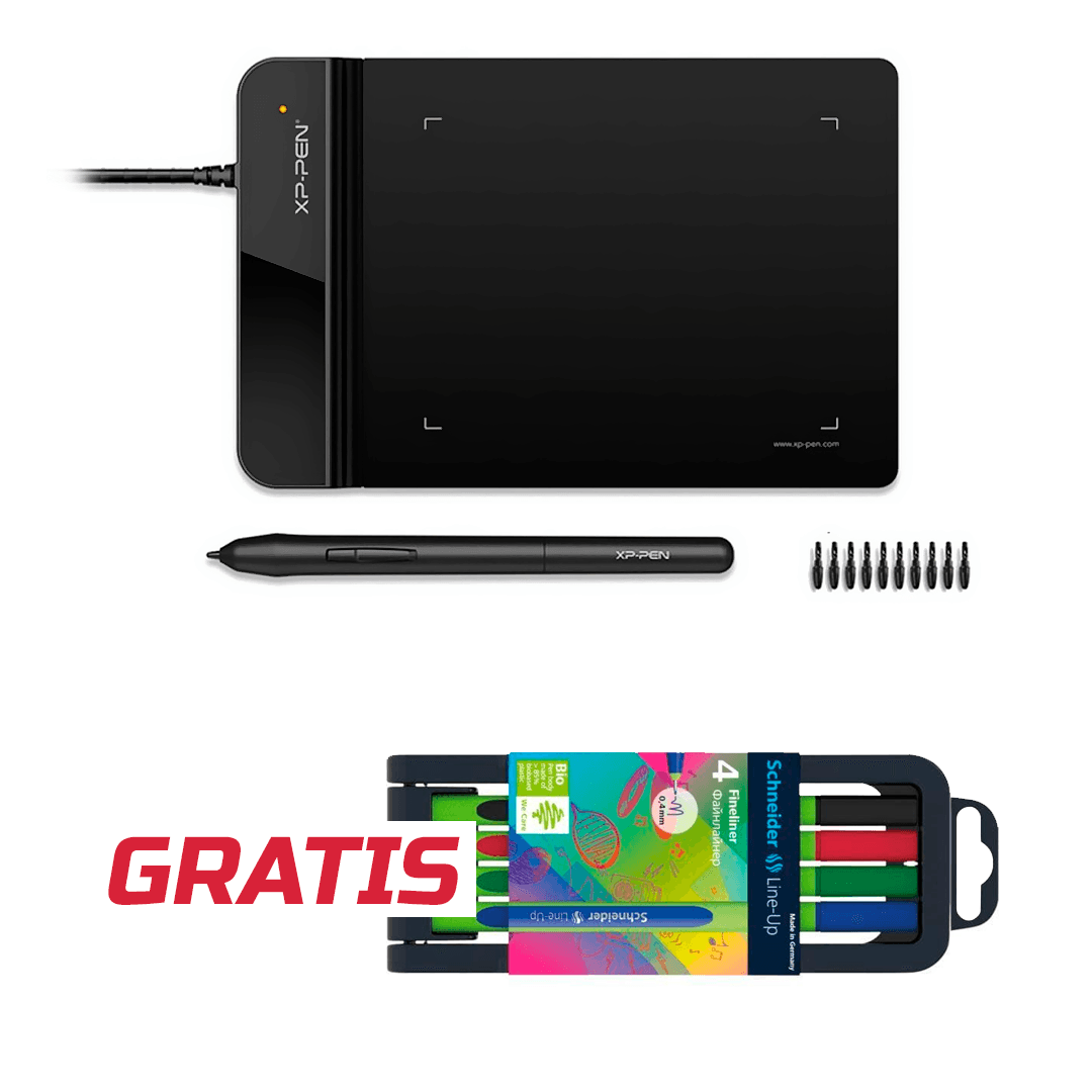 Tableta de dibujo XP PEN Star G430S + Gratis Estuche con 4 Rotuladores ...