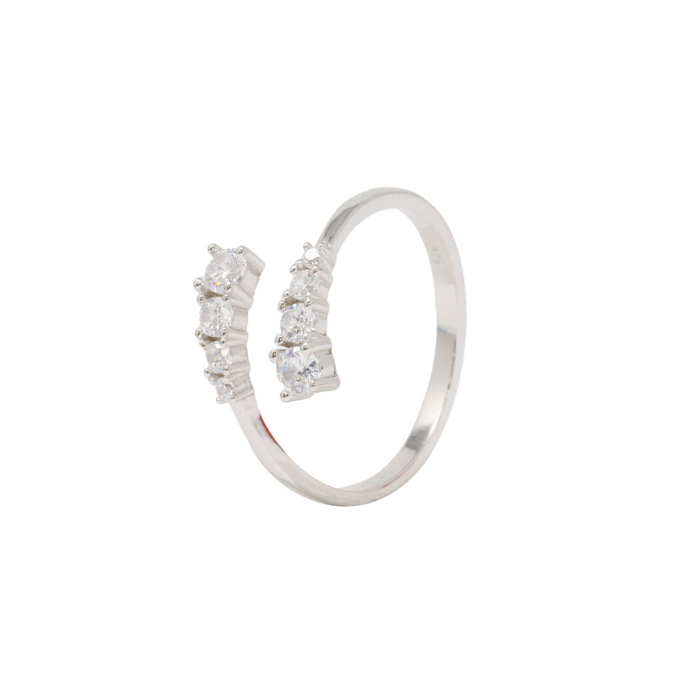 Anillo de piedras de colores para dama-Talla 8 - Siman El Salvador