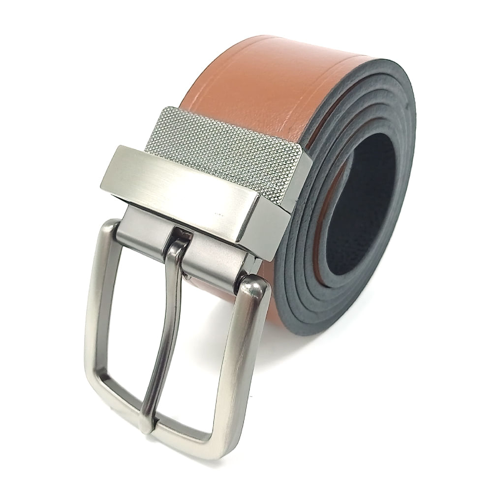 Cinturón reversible café/negro para hombre - Siman Costa Rica