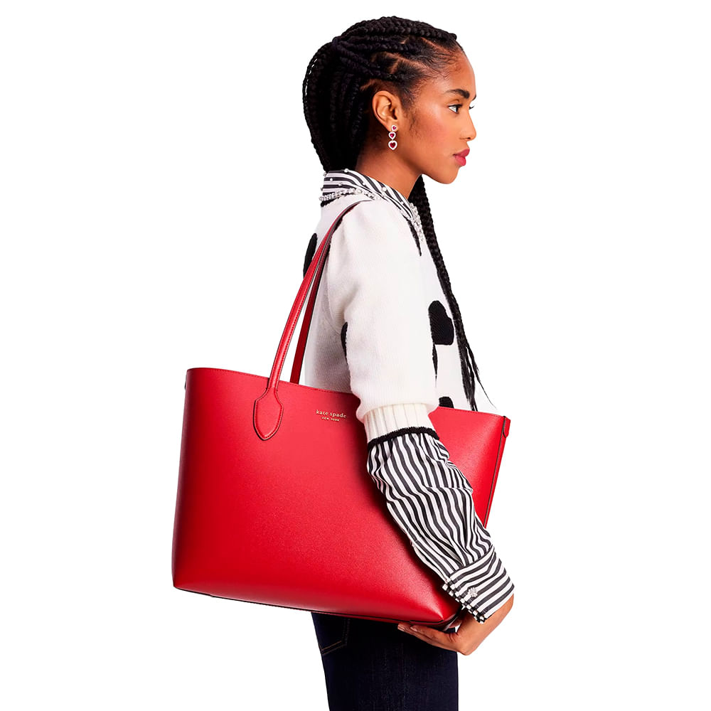 Cartera tote Kate Spade Bleecker color roja para mujer - Siman El Salvador