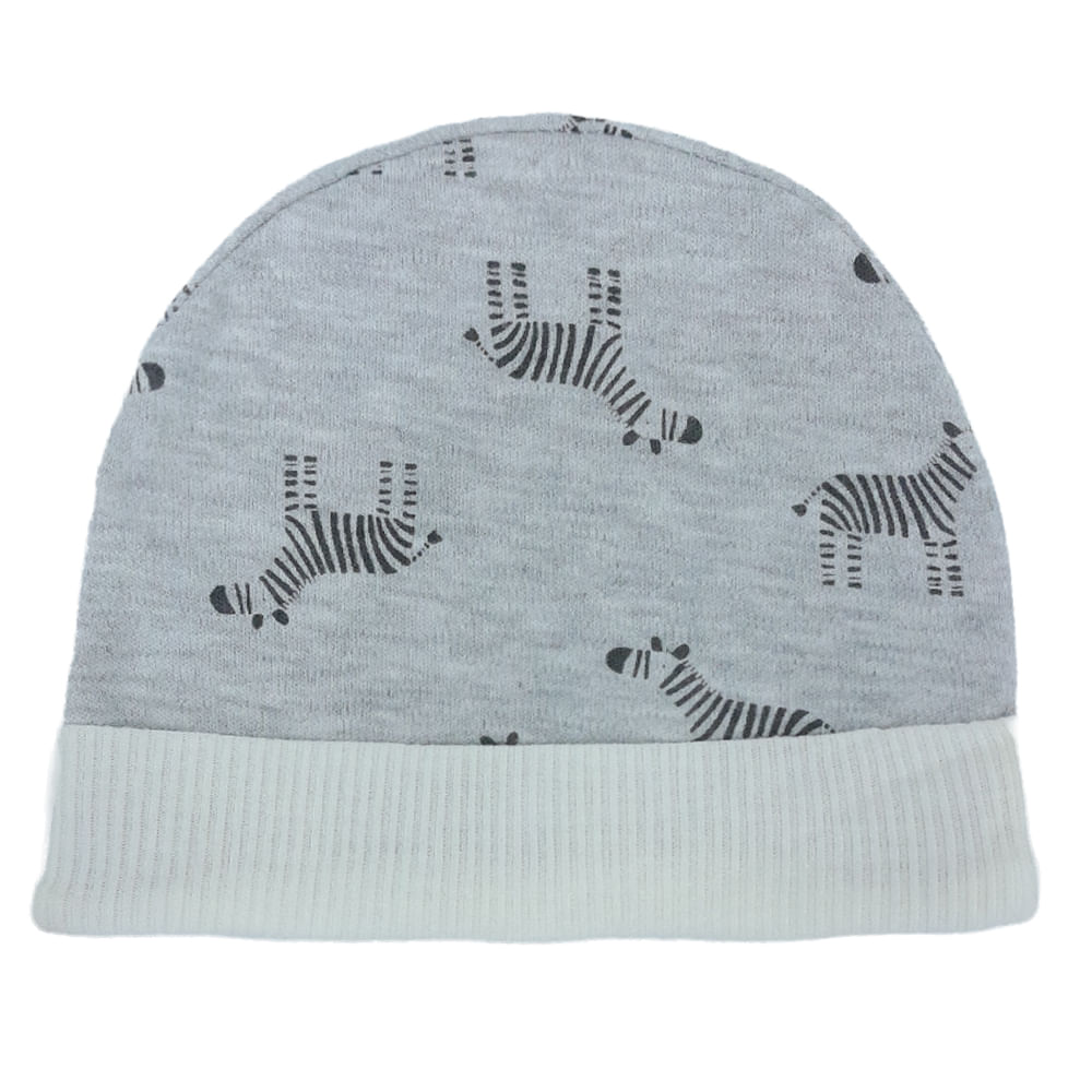 Conjunto de 3 piezas bicolor con estampado de zebras para bebé niño