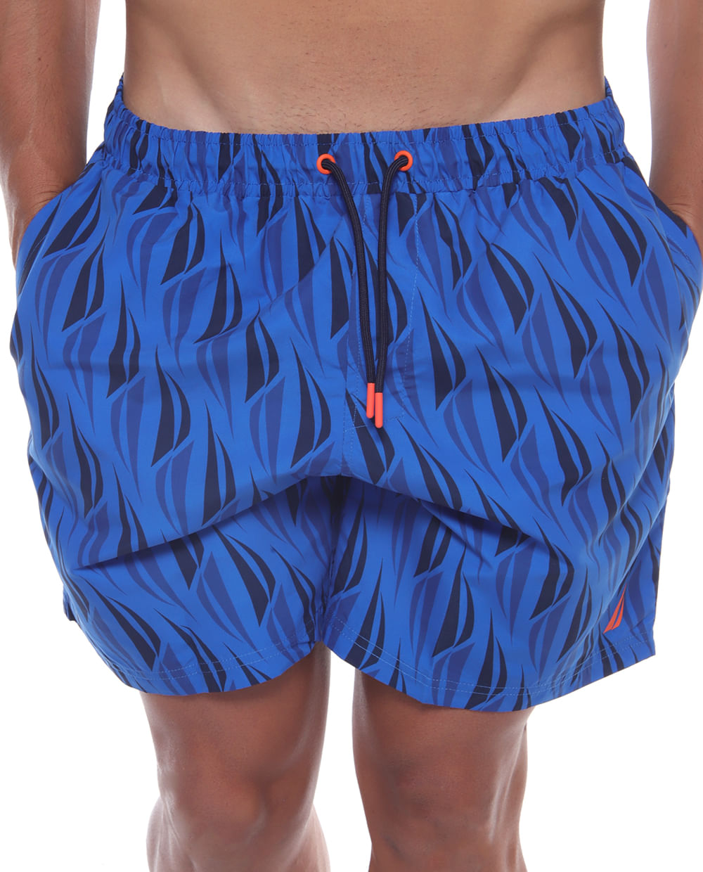 Calzoneta de baño azul estampado moderno Nautica para hombre - Siman ...