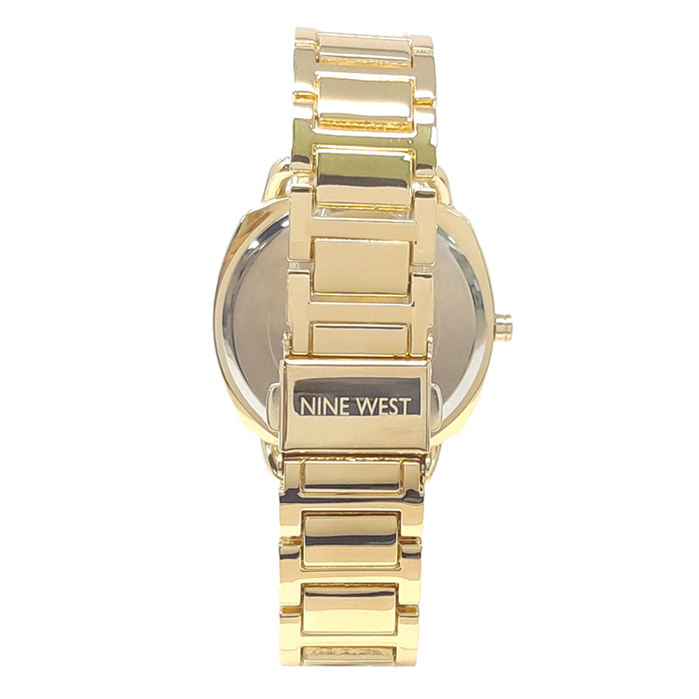 Reloj Nine West análogo metálico dorado para mujer
