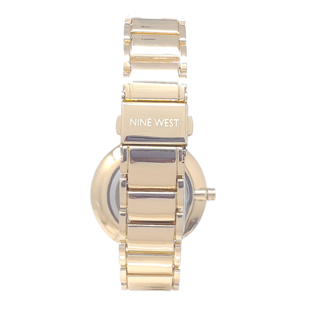 Reloj Nine West análogo metálico dorado para mujer - Siman Costa Rica