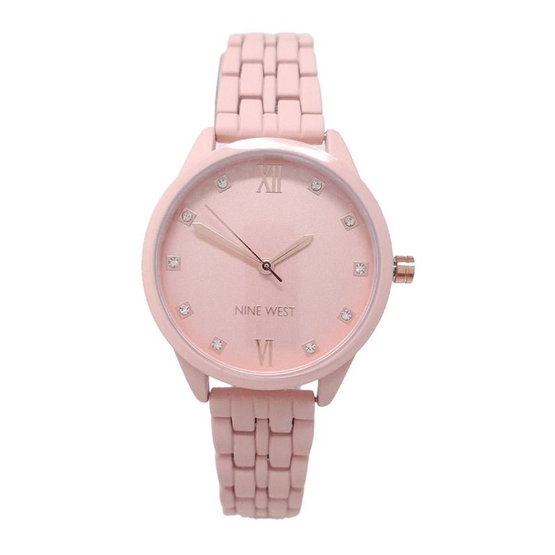 Reloj Nine West análogo metálico rosado para mujer - Siman El Salvador