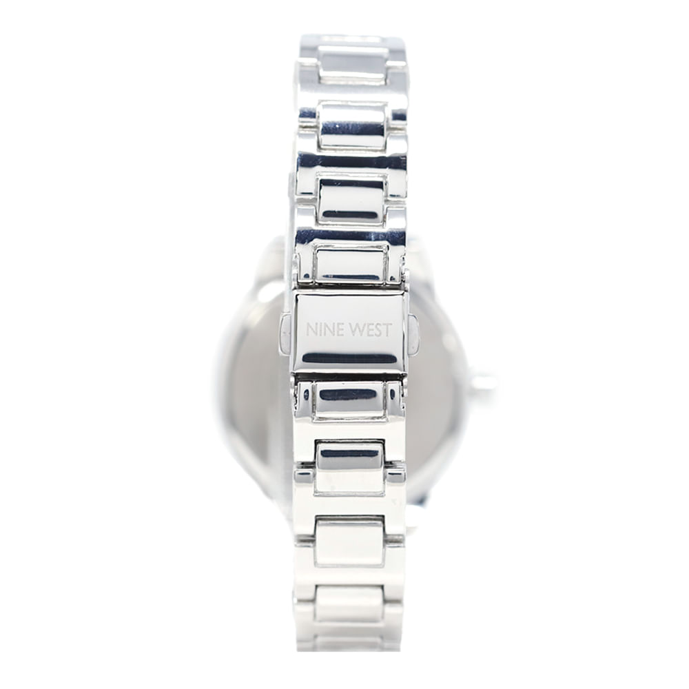 Reloj Nine West análogo de metal color plateado para mujer - Siman El ...