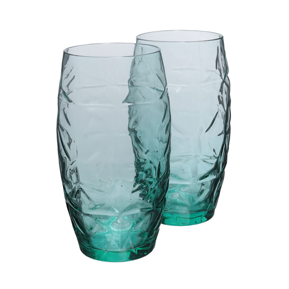 Set de 6 vasos verdes bormili rocco