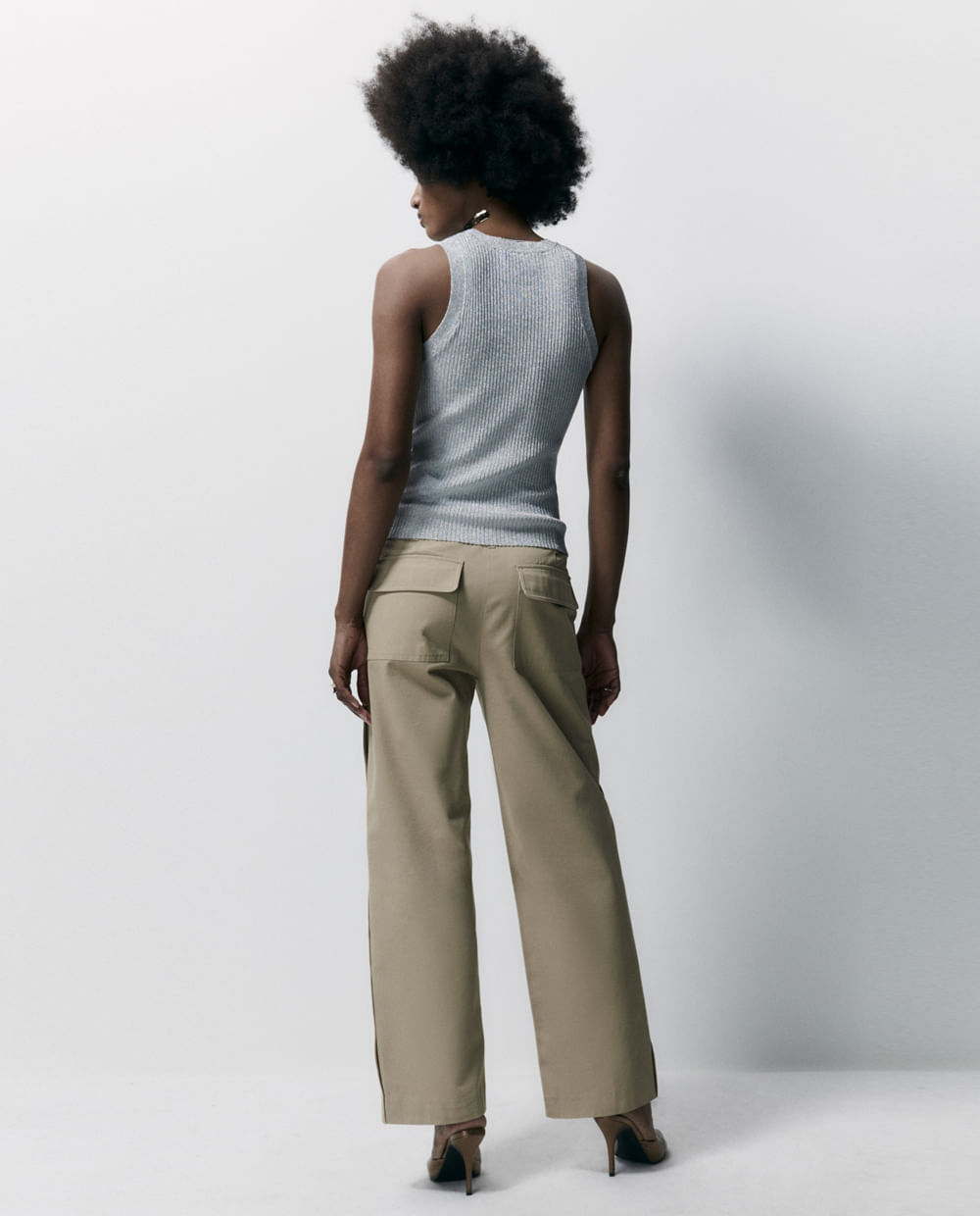 Camiseta Sfera tank top gris para mujer - Siman Costa Rica