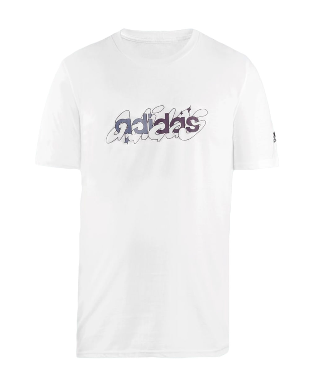 Camiseta deportiva blanca estampada Adidas para hombre - Siman El Salvador