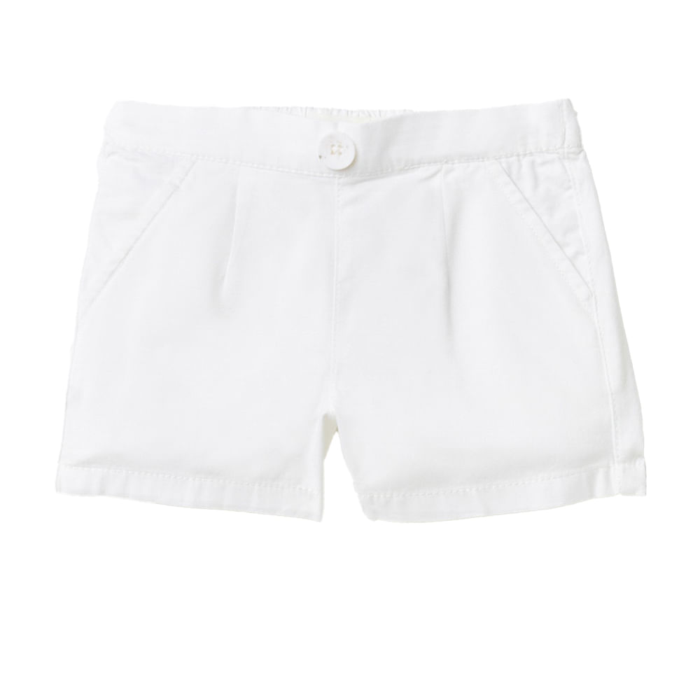 Short blanco de niña