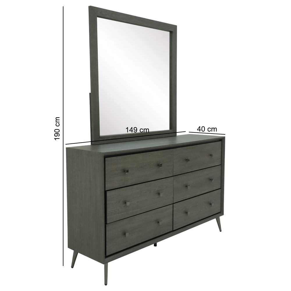 Gavetero con espejo - Siman Costa Rica