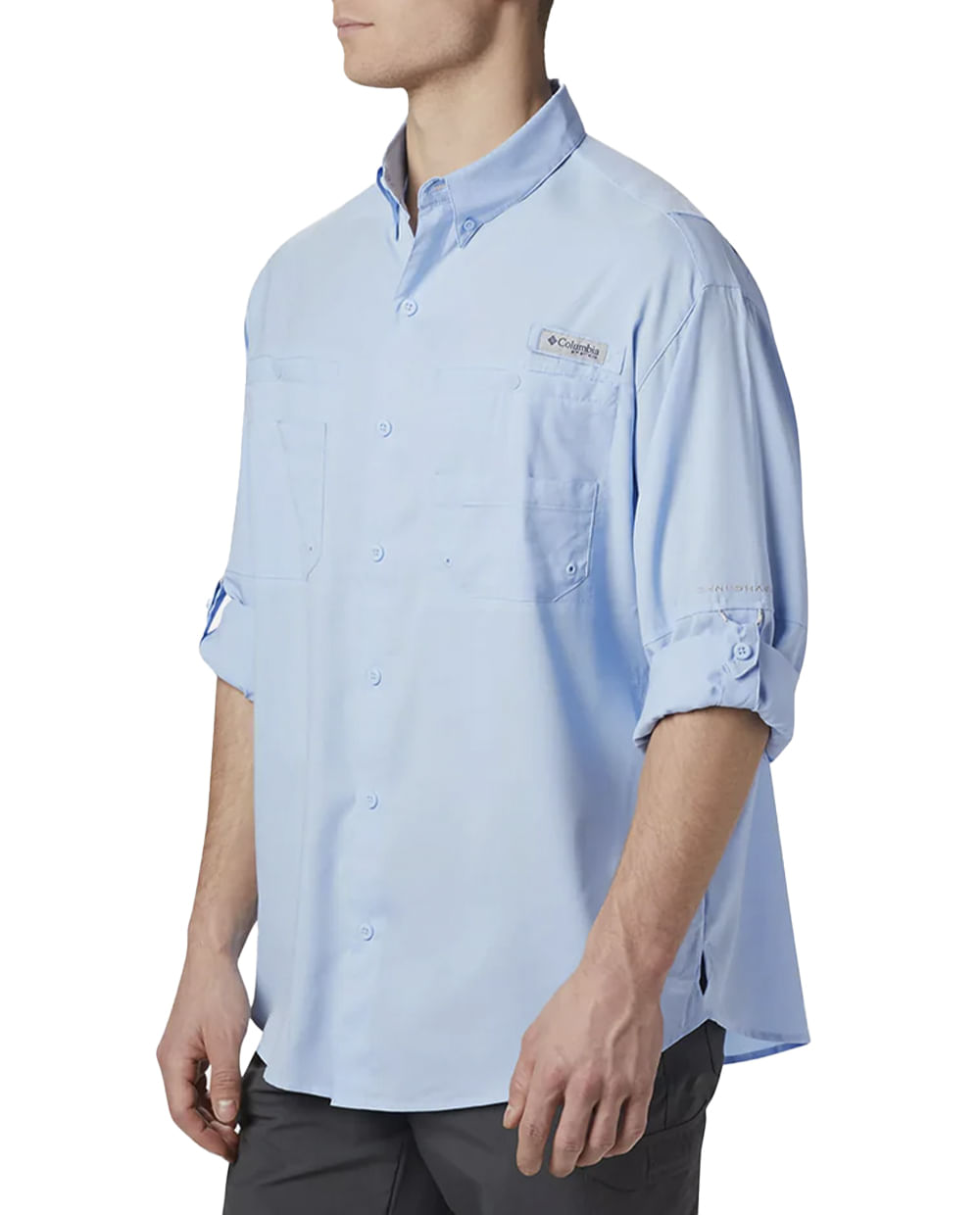 Camisa celeste Columbia PFG Tamiami II para hombre - Siman Costa Rica