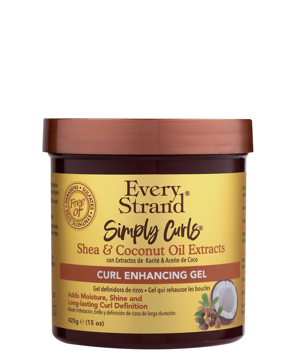 Simply Curls gel para rizos con aceite de karité y coco 15oz - Siman El ...