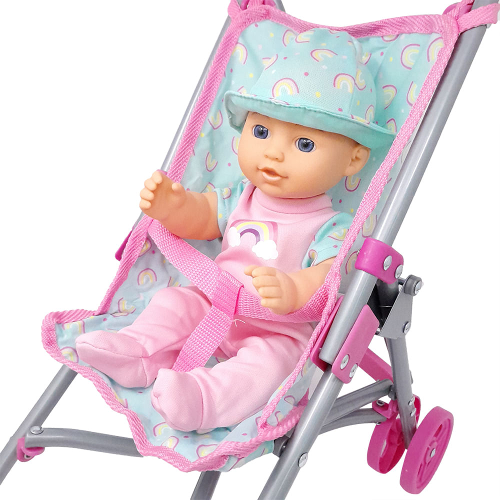 Dream Collection Muñeca bebé de 12" con juego de cochecito - Siman ...