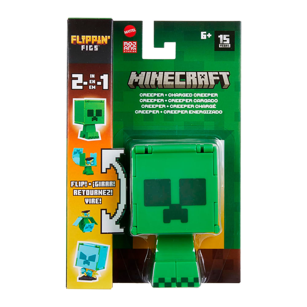 Minecraft colección de figuras flippin 2 en 1 escala 3:75