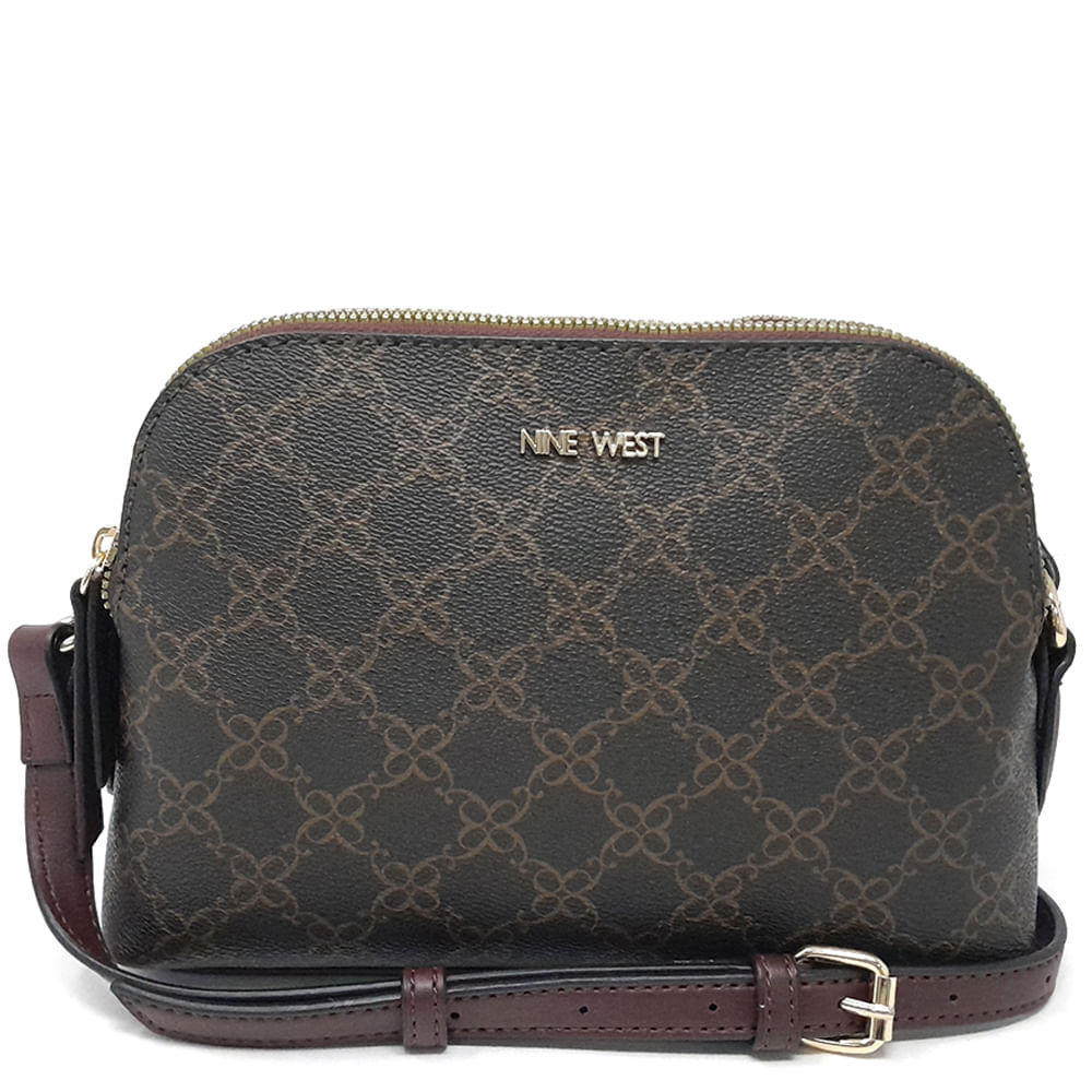 Cartera crossbody Nine West color café para dama