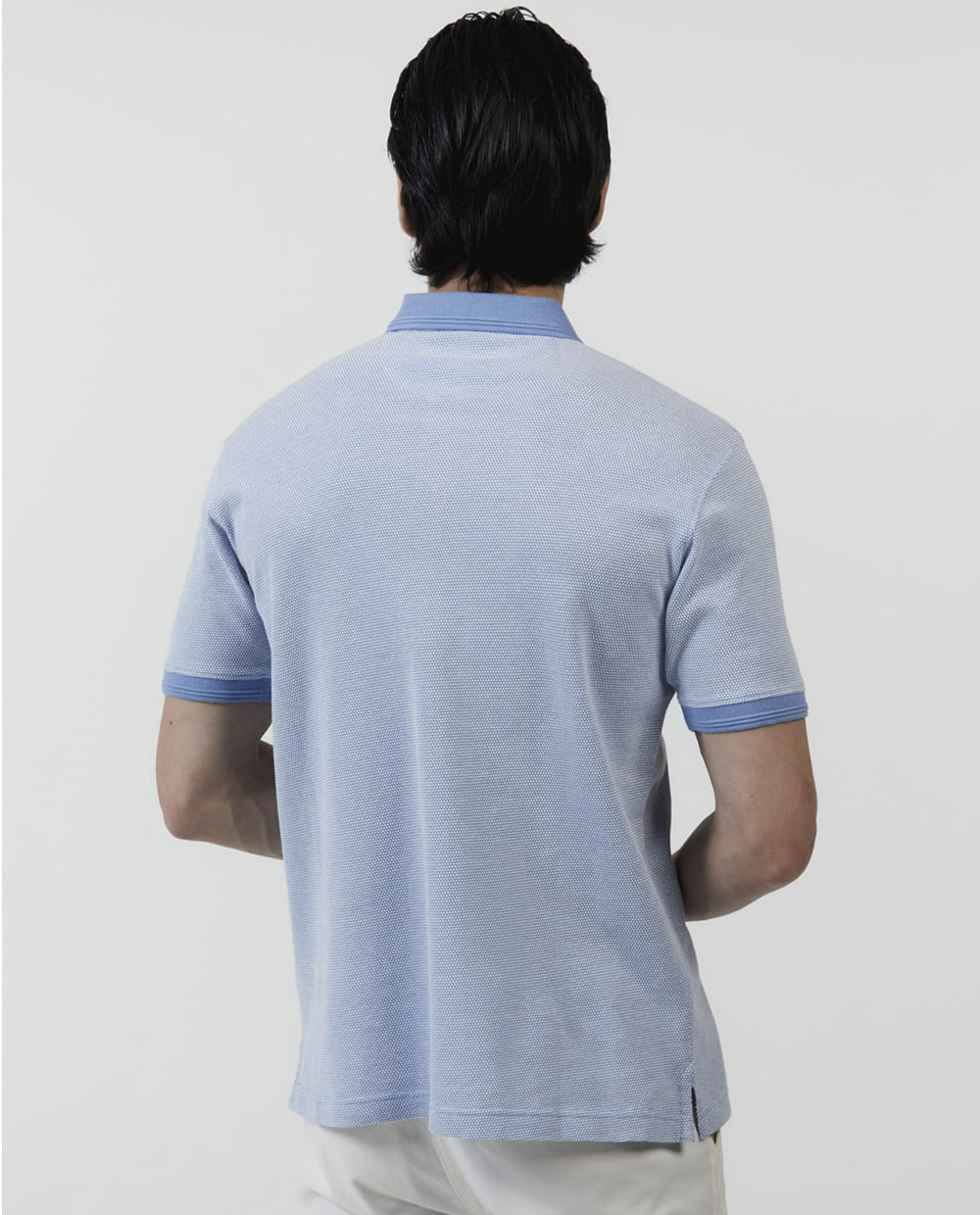 Sfera Camisa polo azul con textura para hombre - Siman El Salvador