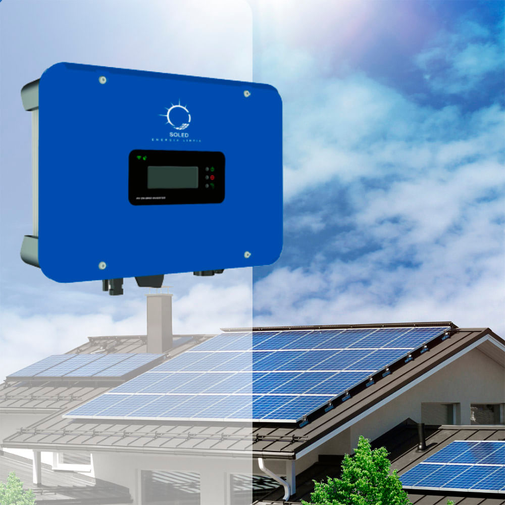 Inversor solar en red Soled potencia 6,000Watts 240VAC - Siman El Salvador