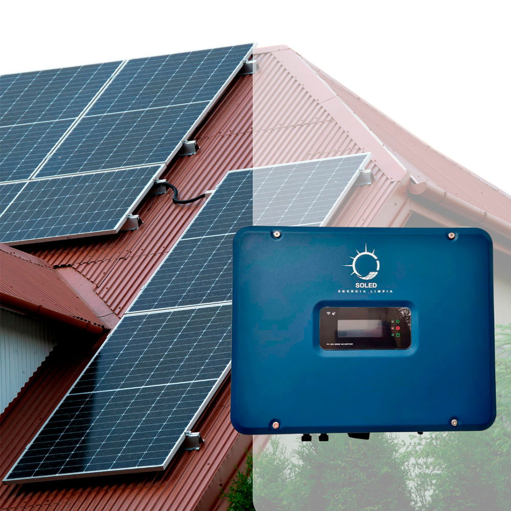 Inversor solar en red Soled potencia 3,000Watts 240VAC - Siman El Salvador