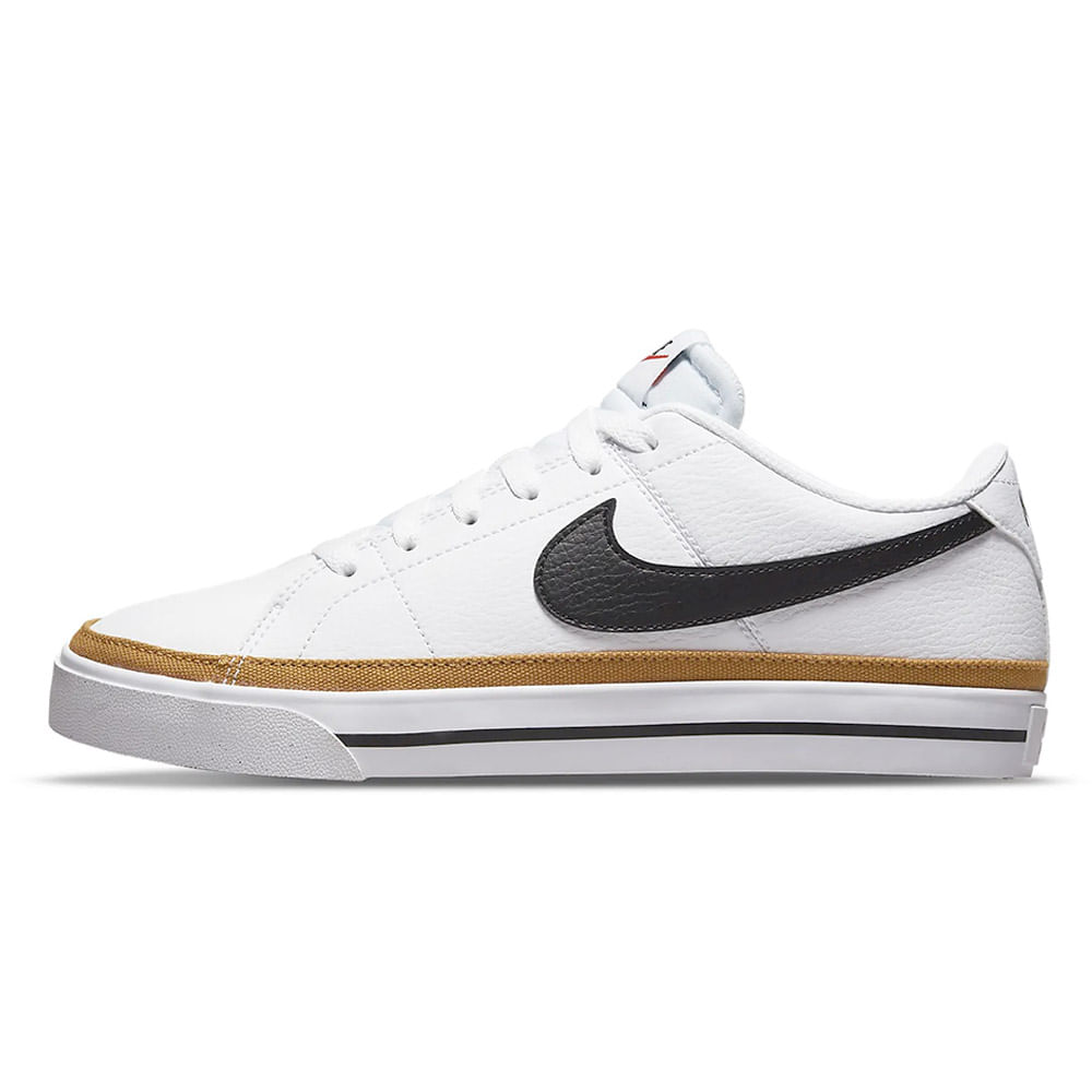 Zapato Nike Court Legacy deportivo casual blanco para mujer - Siman ...