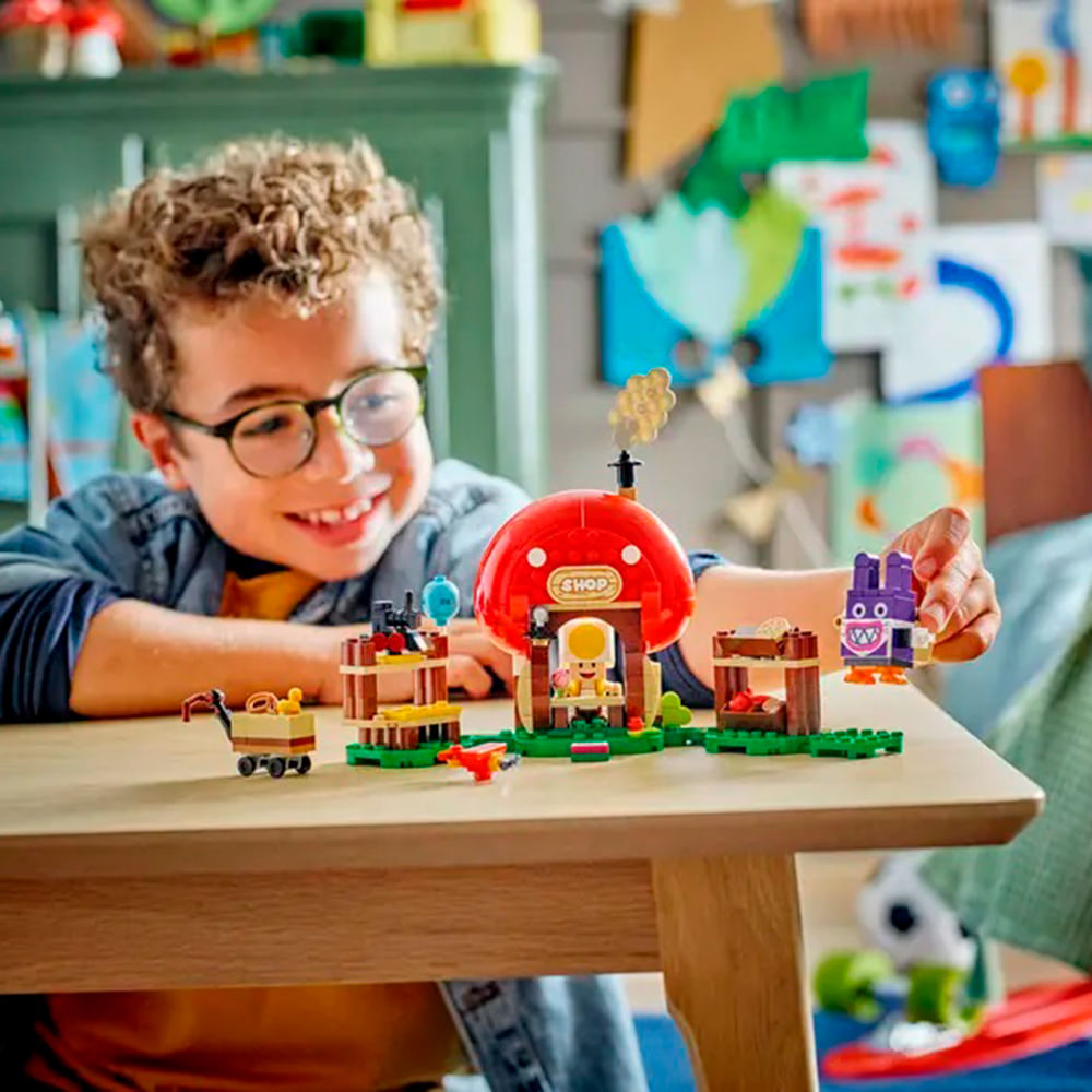 Lego super mario - nabbit en el set de expansión de la tienda de toad ...