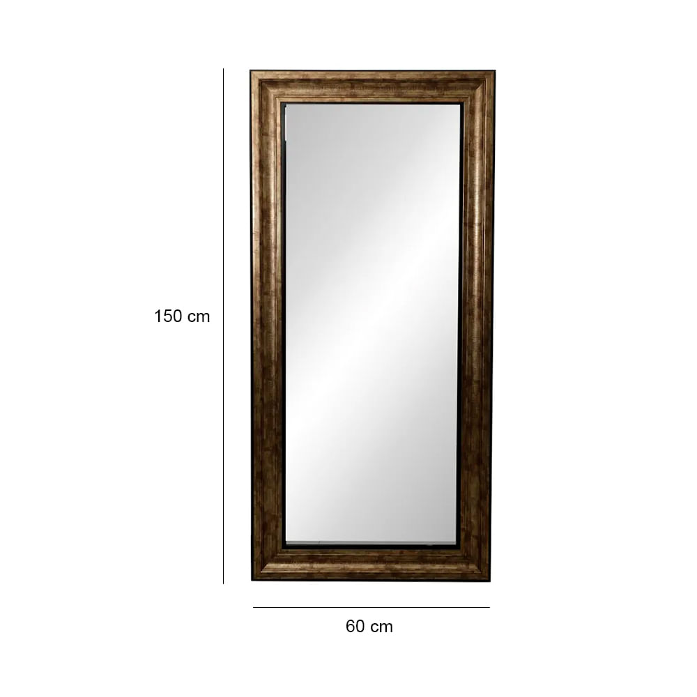 Espejo marco decorativo rectangular 60x150cm - Siman Costa Rica