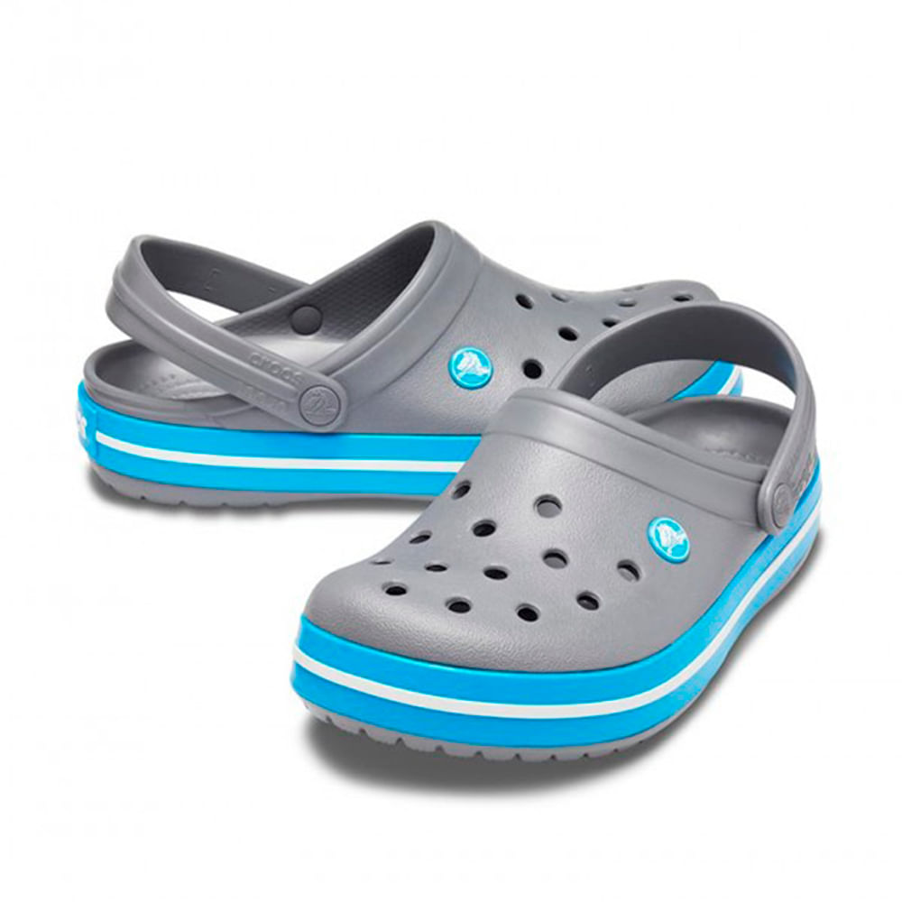 Crocs clásico clog gris/celeste para hombre - Siman El Salvador