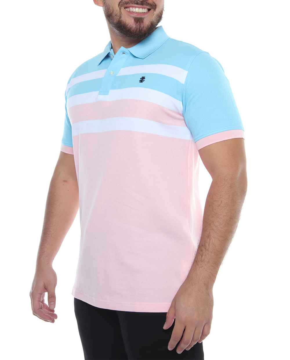 Izod Camisa polo color block pastel para hombre - Siman El Salvador