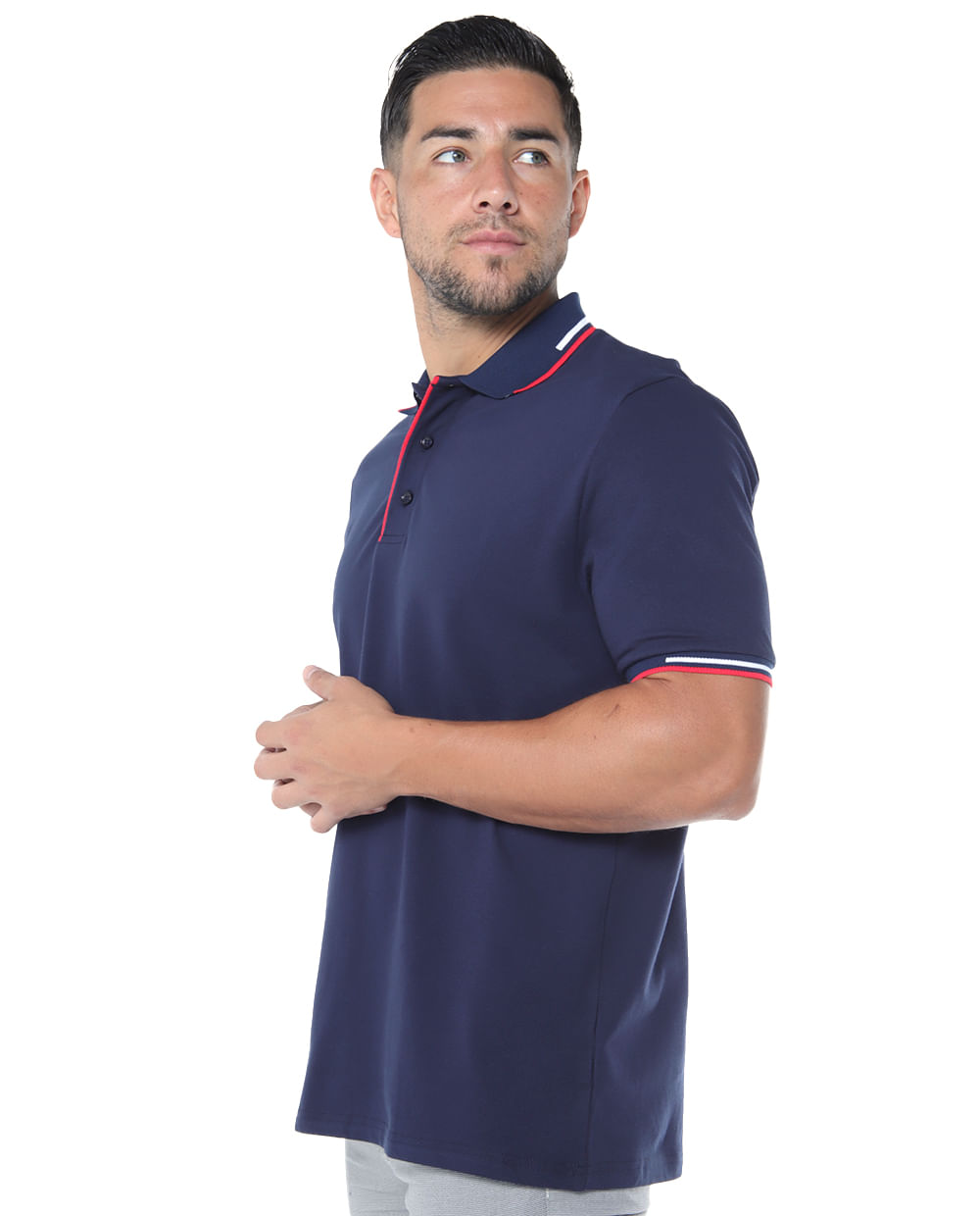 Gents Camisa polo moda navy sólida para hombre - Siman El Salvador