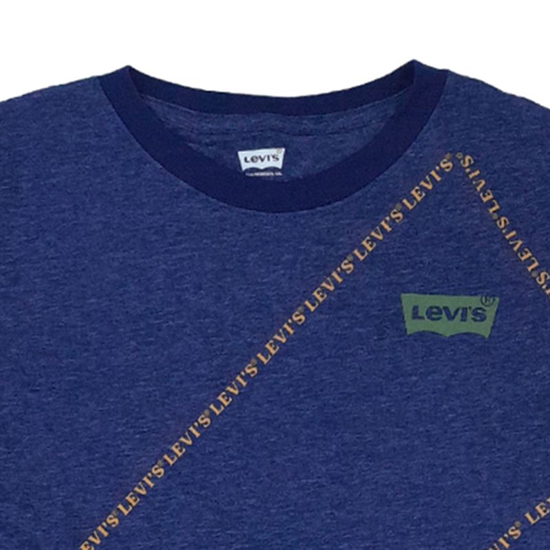 Camiseta azul con estampado para niño