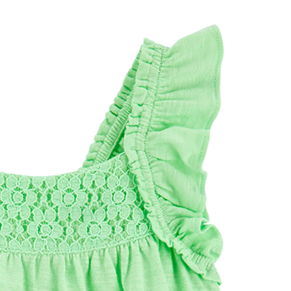 Vestido color verde para bebe niña - Siman Guatemala