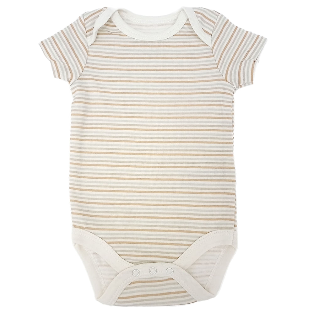 Set de 5 mamelucos multicolor a rayas para bebé niño
