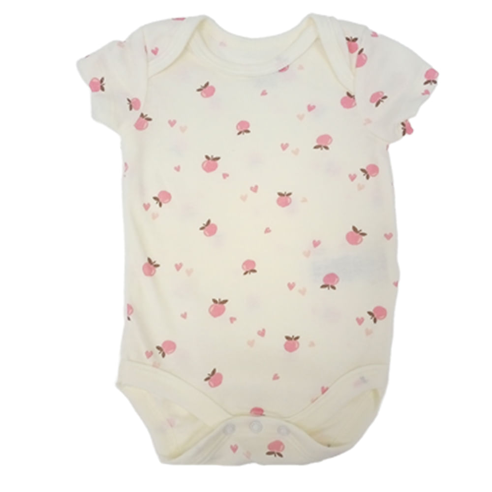 Set de 5 mamelucos multicolor con estampado de fresas para bebé niña