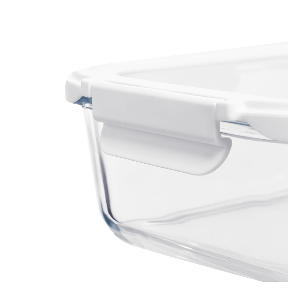 Depósito cuadrado para guardar comida 19x19x7.5 cm - Siman Guatemala