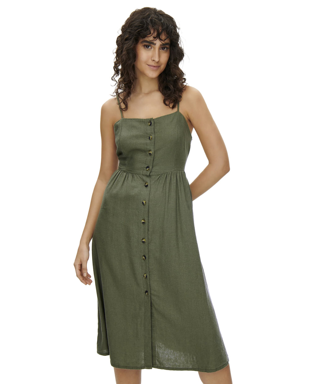 Vestido JDY midi de tirantes para mujer - Siman Guatemala